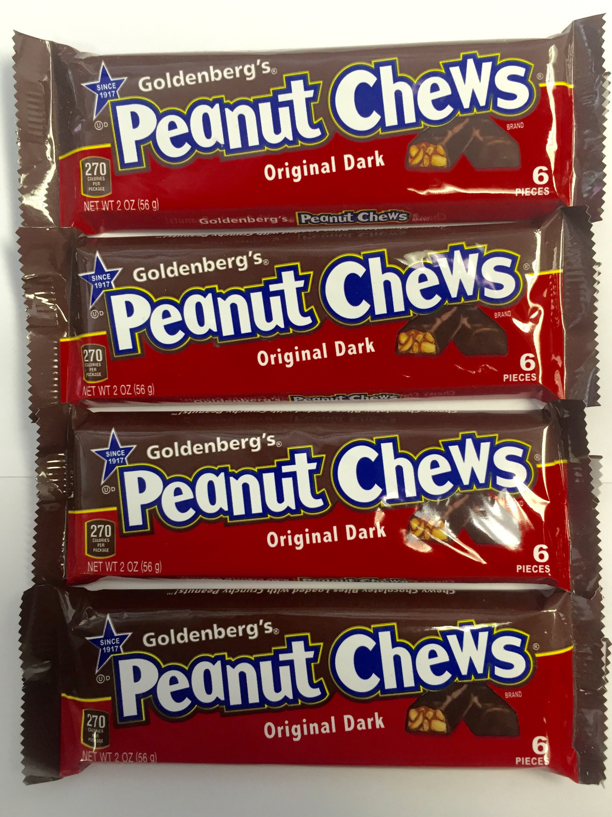 Peanut Chews 4ct Candy Bar - Dark Choc Crunchy Peanuts- FREE SHIPPING ...