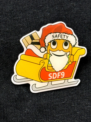Safety Santa Claus Amazon Employee Peccy Pin | eBay