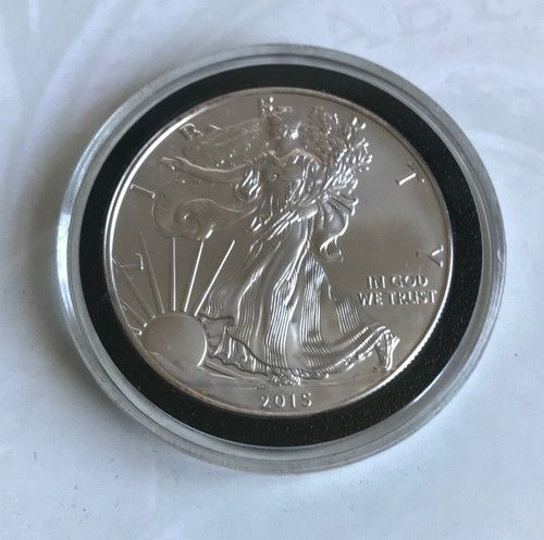 2015 SILVER AMERICA LIBERTY 1 DOLLAR 1OZ COIN WITH FACT SHEET | eBay