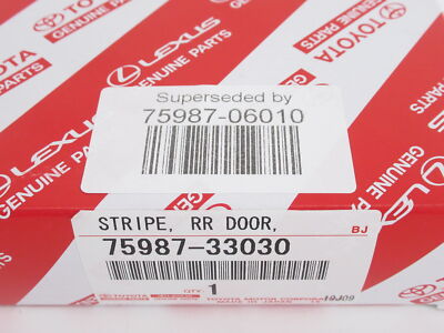 Genuine OEM Toyota 75987-06010 Passenger Rear Black Out Tape Stripe 07 ...