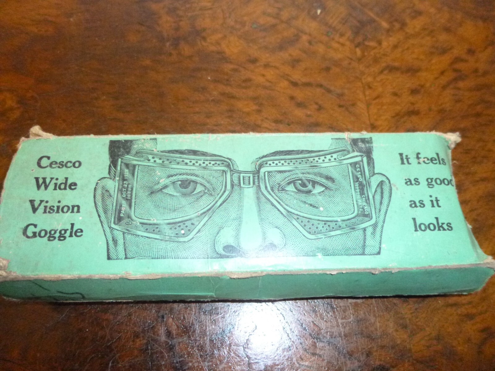 Vintage CESCO Wide Vision Goggles New in Box Hardened… - Gem