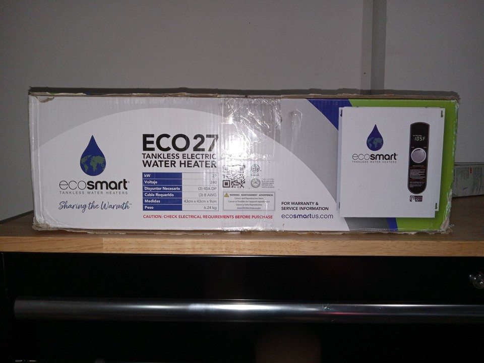 EcoSmart ECO 27 Electric Tankless Water Heater, New Open Box DEAL | eBay