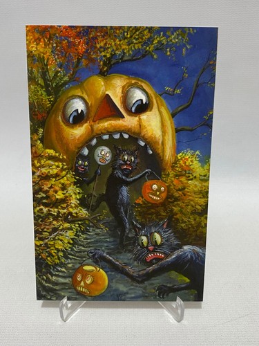 Matthew Kirscht Halloween Autumn Is Coming Shiverbones Ltd Postcard ...