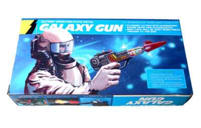 Galaxy Gun Space Gun Vintage Toy 1987 Taiwan Battery Operated NEW Boxed ...