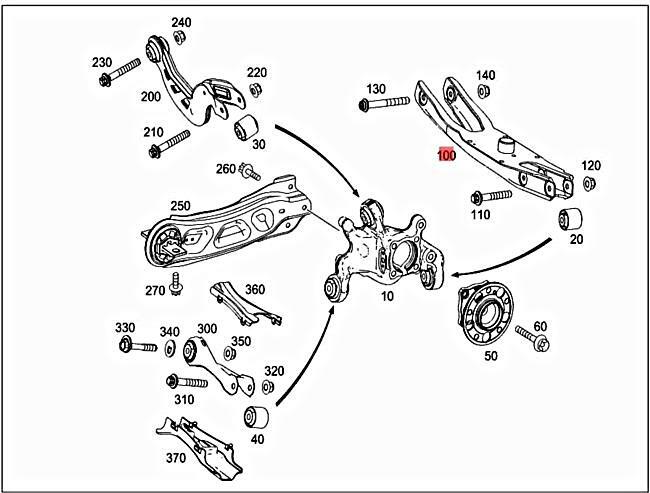 Genuine MERCEDES BBDC W242 C117 W176 X117 Spring link 2463520202 | eBay