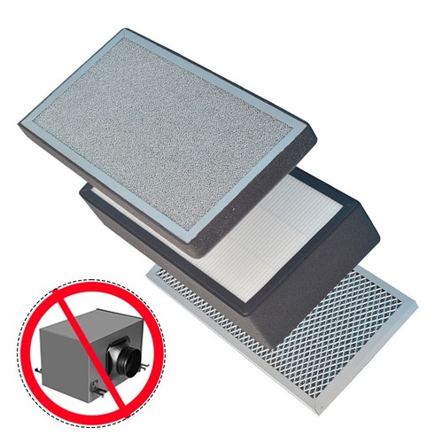 Air Enhancement 3 Layer Filtration Filter Box with HEPA and Carbon ...