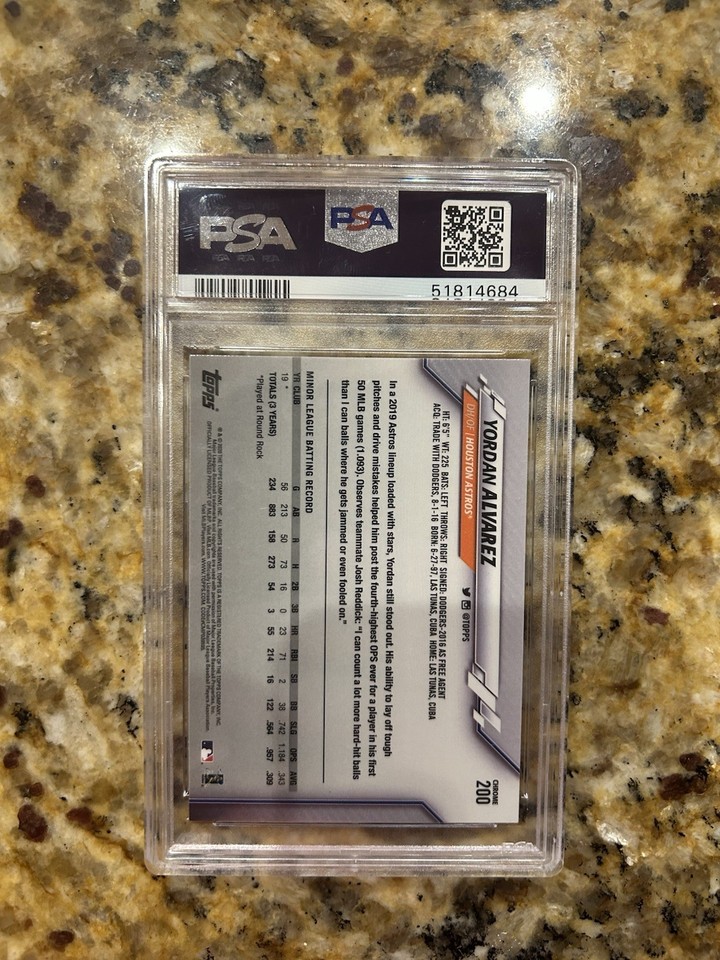 2020 Topps Chrome Yordan Alvarez RC All-Star #200 Astros PSA 10 | eBay