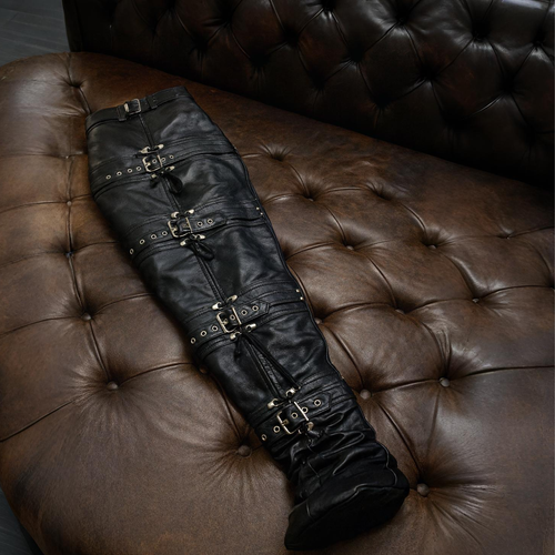 Bondage Leather Leg Binder Sack Restraint Sexy Mermaid Adult Body ...