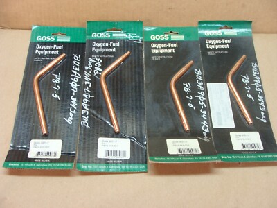 NEW 2 GOSS 3021-5 23-A-90-5 & 2 3021-7 23-A-90-7 welding brazing torch ...