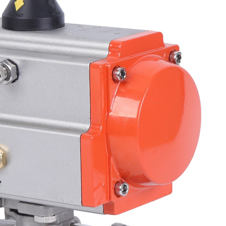 2" Pneumatic Air Actuated Stainless Ball Valve Single Acting Spring ...