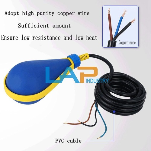 3M/5M/8M/10M Blue Bulb Type Float Switch ST-M15-1 Hoist Type Liquid ...