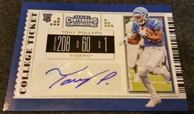 2019 CONTENDERS "DRAFT PICKS" TONY POLLARD AUTOGRAPH ROOKIE RC *DALLAS ...