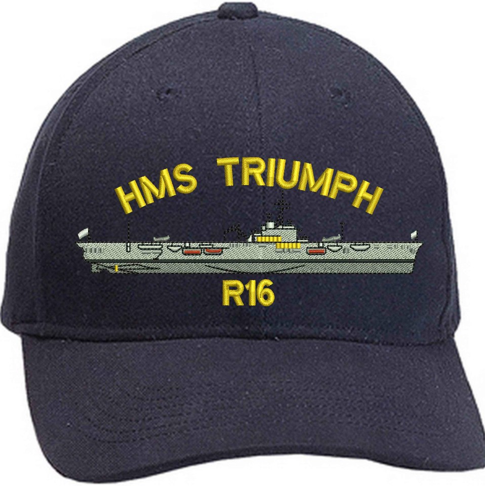 HMS TRIUMPH Ships Profile Embroidered Baseball Caps | eBay UK