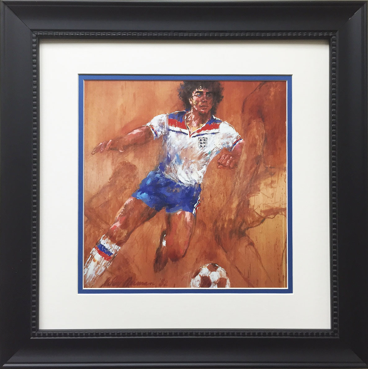 Leroy Neiman Orange Football Leroy Neiman Serigraph Of Football