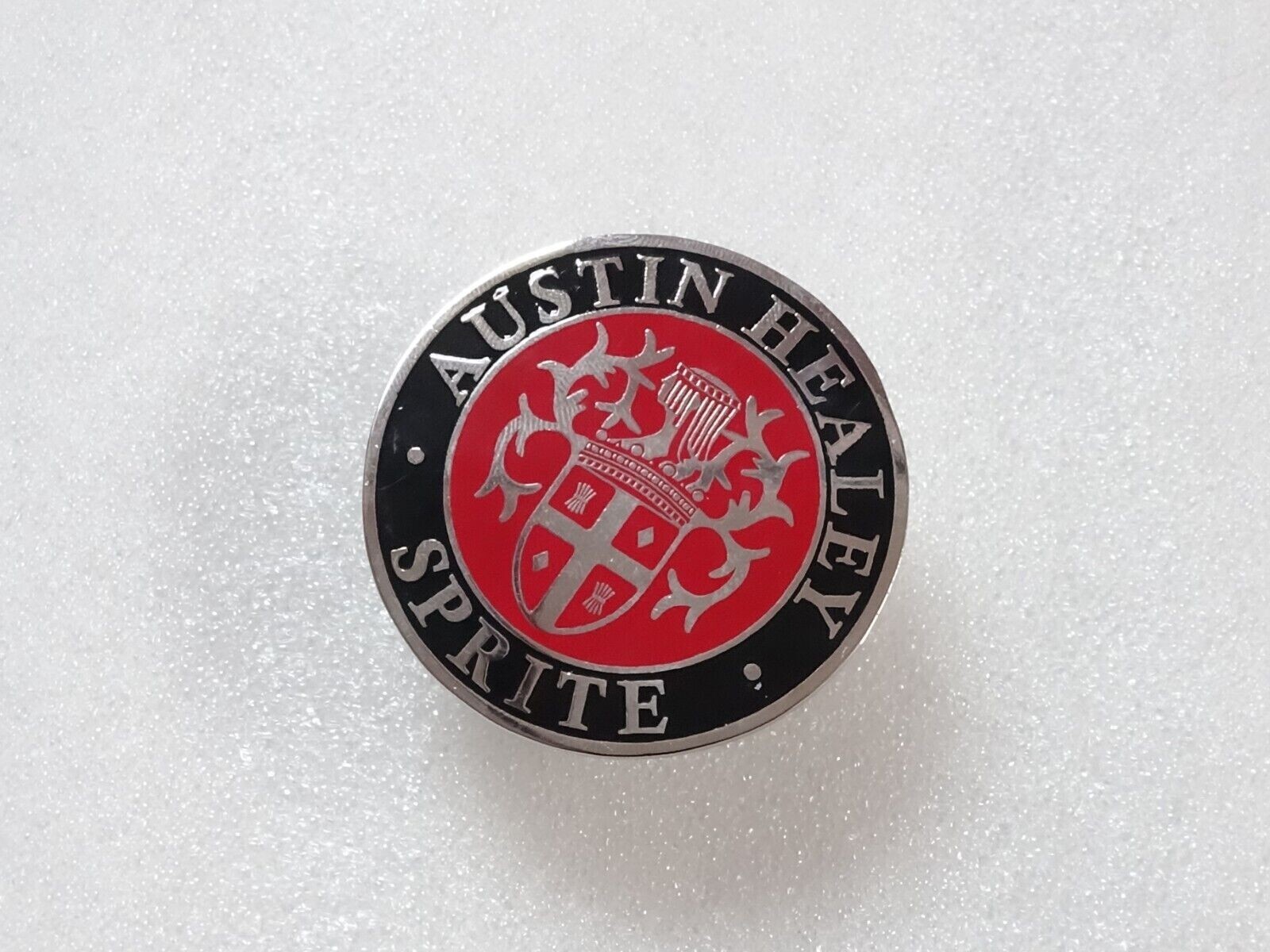 Vintage Austin Healey Bugeye Sprite Bonnet Badge Decal Emblem Brass ...