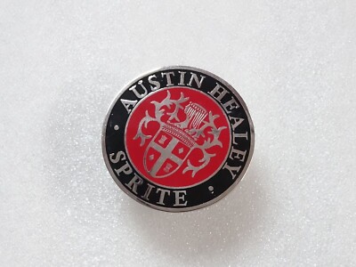 Vintage Austin Healey Bugeye Sprite Bonnet Badge Decal Emblem Brass ...
