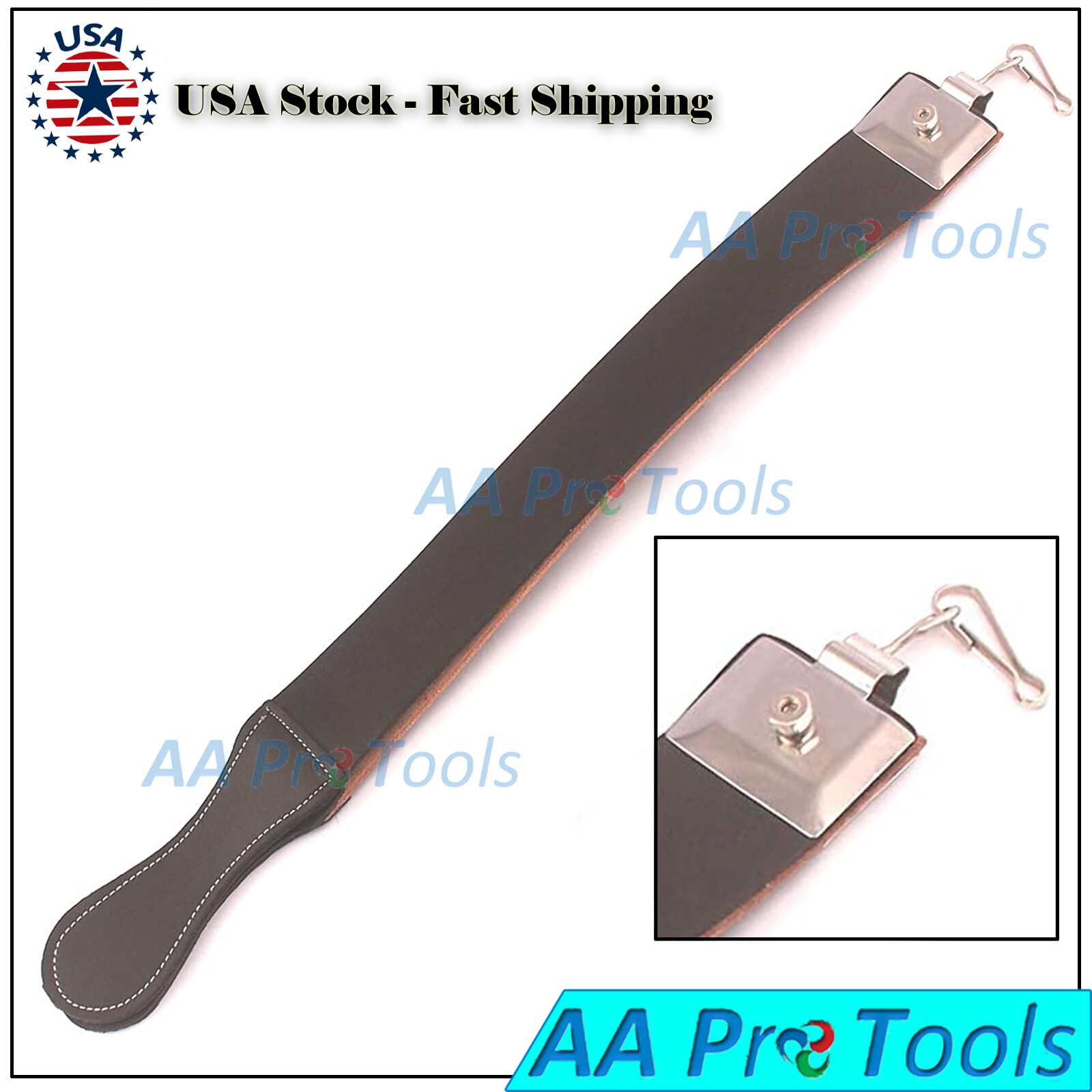 SALON STRAIGHT CUT THROAT WET SHAVING RAZOR RASOIR LEATHER SHARPENING ...