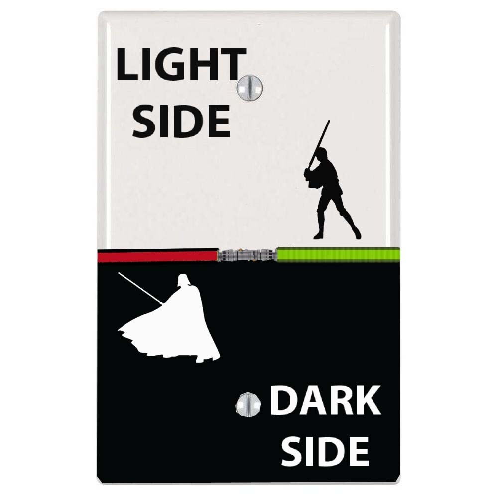 Light Side, Dark Side, Star Wars Light Switch Cover, Home Décor, Night ...