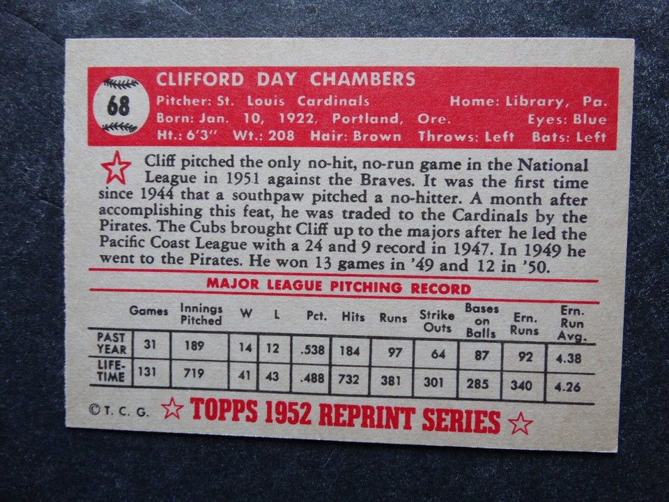 1983 Topps 1952 Reprints Baseball Cards Complete Your Set U Pick From ...