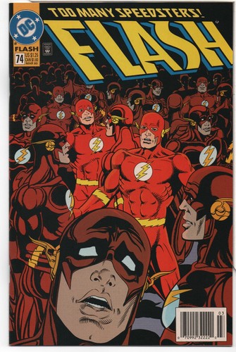THE FLASH #74 – GREG LAROCQUE COVER – RETURN OF BARRY ALLEN – NEWSSTAND ...