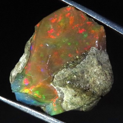 100% Natural Welo Fire Ethiopian Opal Rough Loose Gemstone 16x18x09 ...