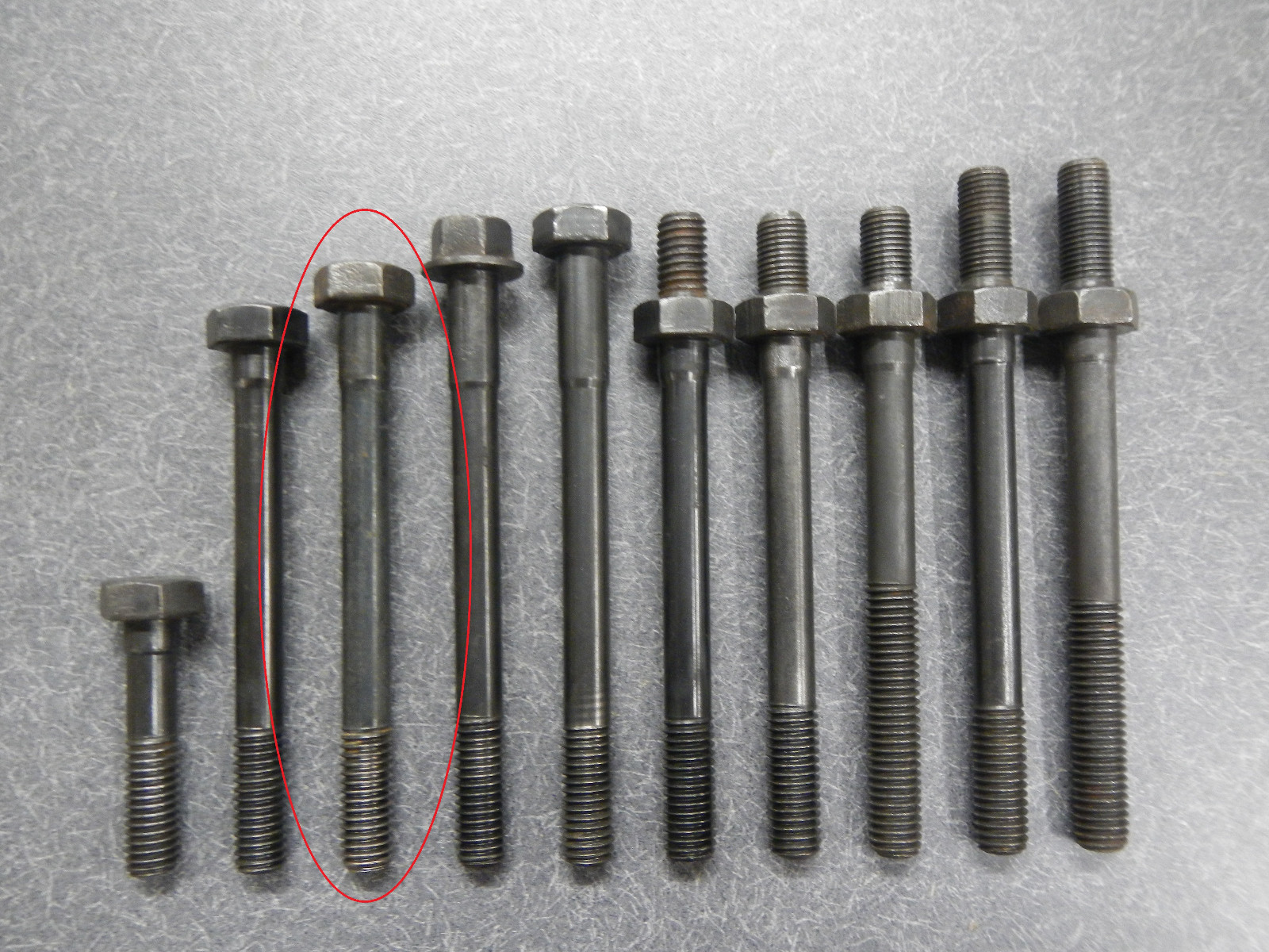 63 64 65 66 Buick Nailhead Extra Long Head Bolt for Alternator Bracket ...