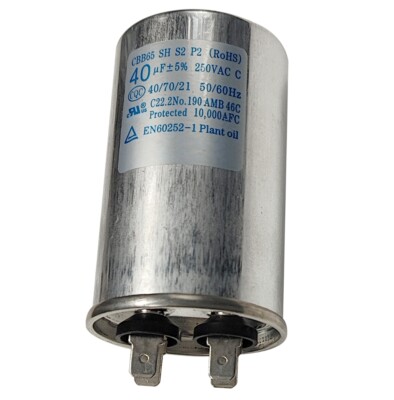CBB65 Run Capacitor 40 uf/MFD uf MFD 250VAC 250V AC 40uF 40MFD SH small ...