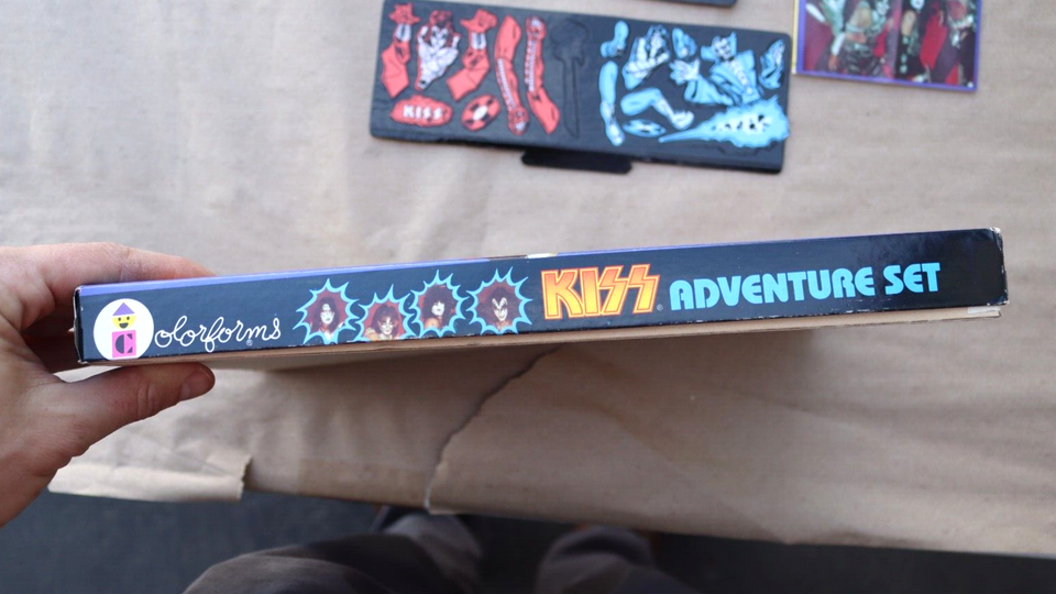 VINTAGE 1979 KISS AUCION COLORFORMS TOY SET COMPLETE w/ BOX ALMOST ...