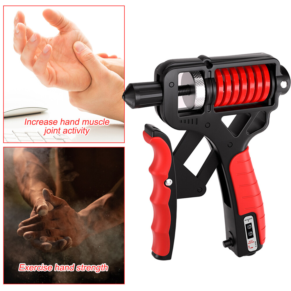 Hand Grip Strengthener Finger Gripper 5-165KG for Men Women Teens (Red ...