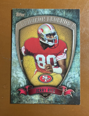 Jerry Rice #80 49ERS GRIDIRON LEGENDS 2013 Topps INSERT (g) | eBay