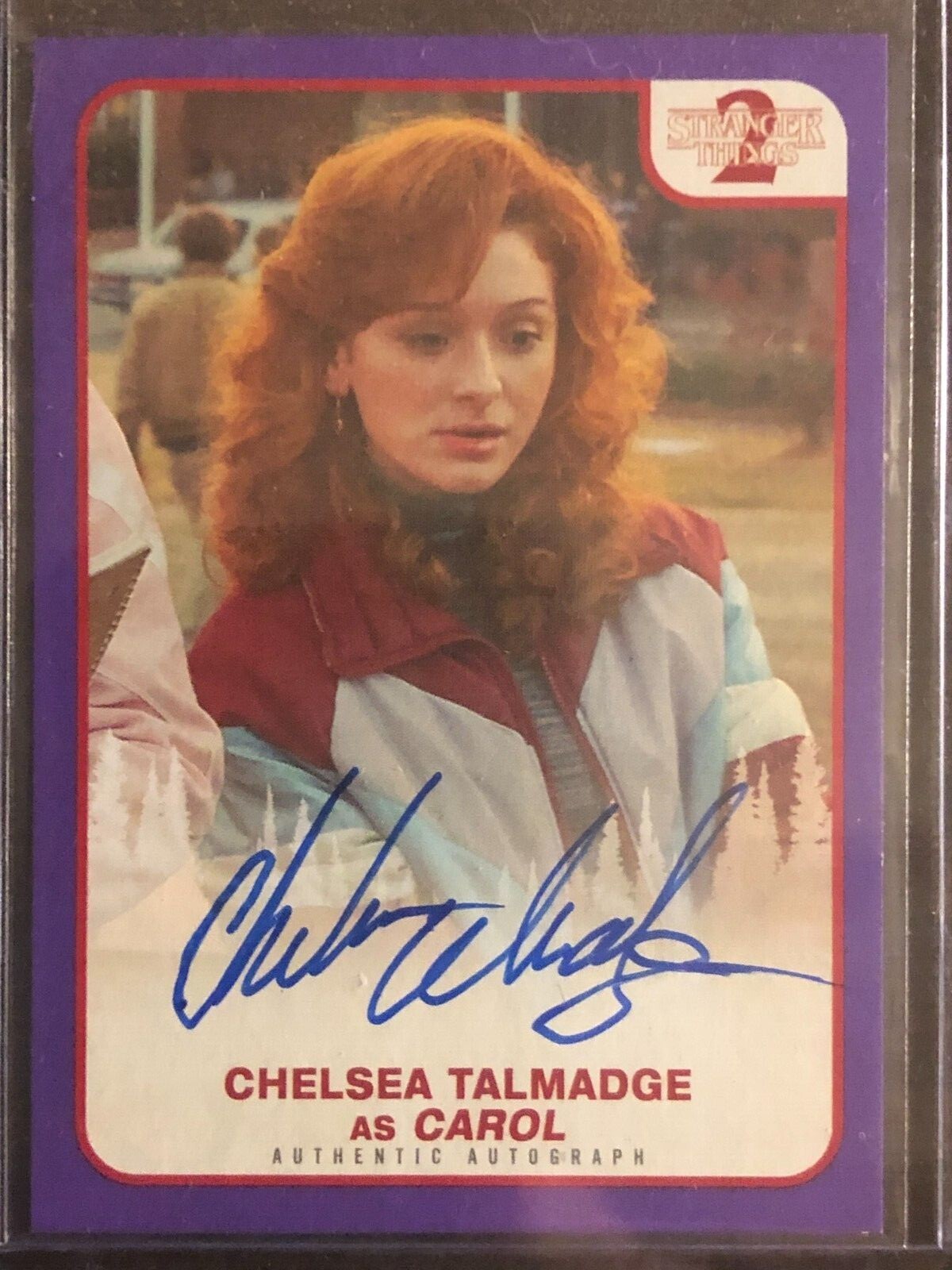 2019 Topps Stranger Things 2 #A-CA Chelsea Talmadge Carol AUTO ...