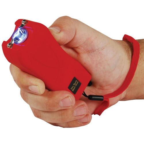 RUNT 80 Million Volt Rechargeable Stun Gun w LED Light Heavy Duty RED ...