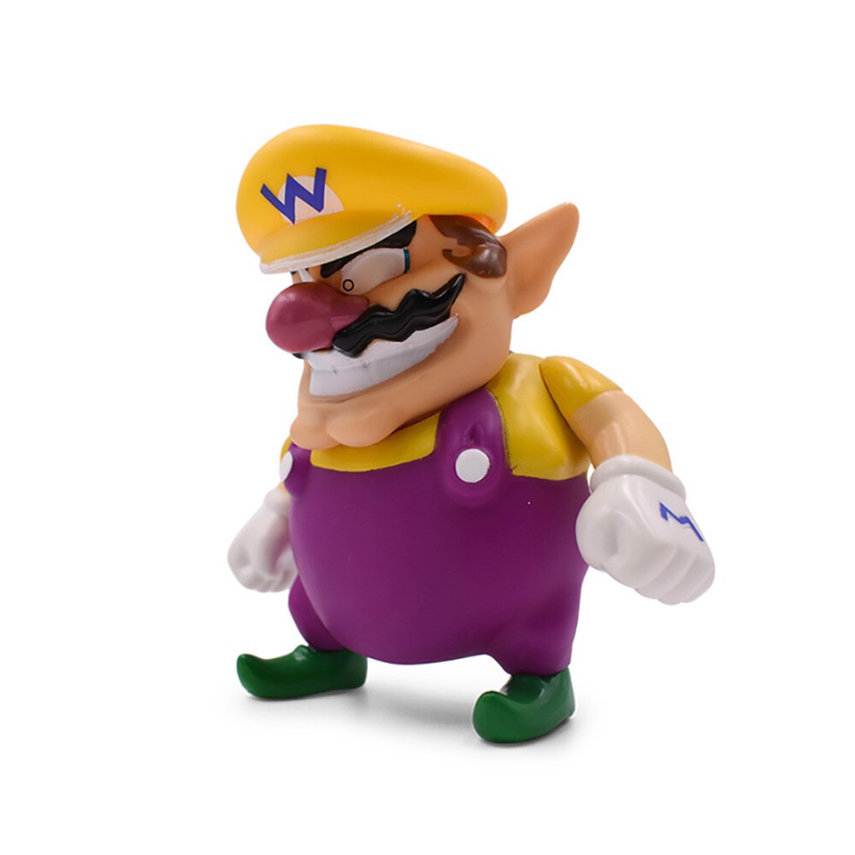 Super Mrario Bros PVC Figures Wario Waluigi Collectible Model Toy Doll ...