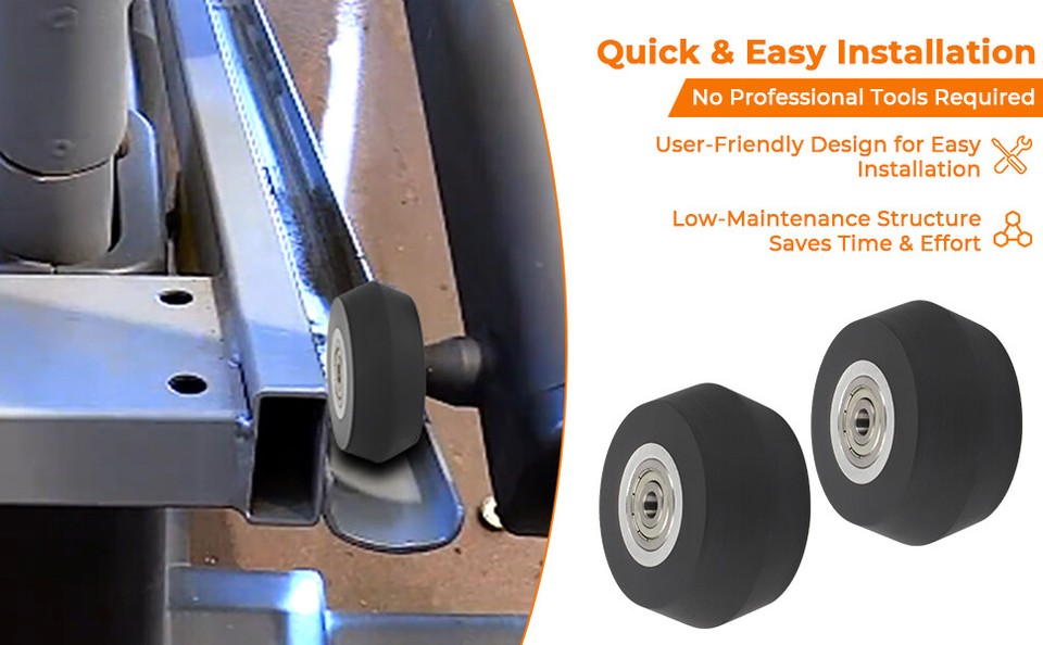 2x Elliptical Wheel Replacement Roller For NordicTrack CX1055 NEL90950 ...