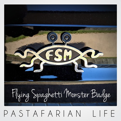 Flying Spaghetti Monster Car Badge Emblem Decal Sticker Atheist FSM ...
