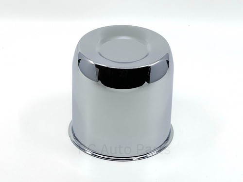1 Chrome Close End Push Thru Center Caps For 4.25" Rim Center Bore ...