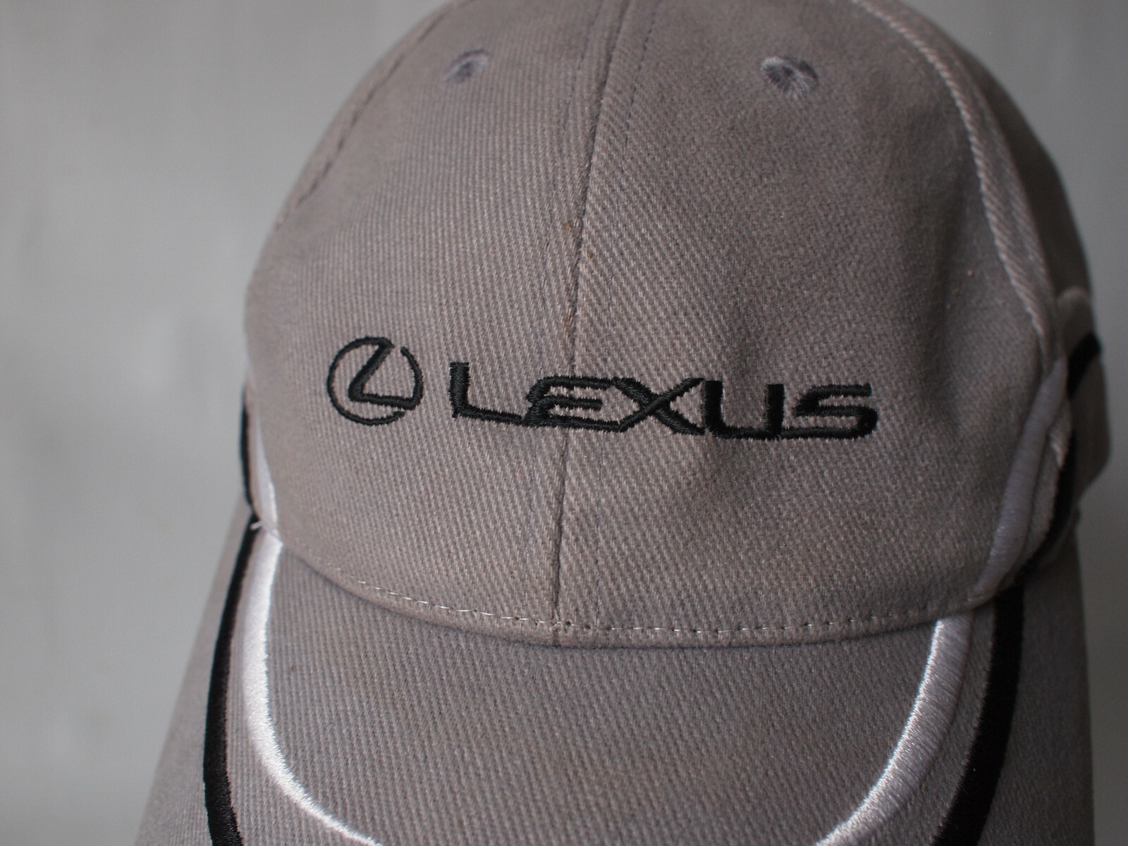 Lexus cap - grey white black stripes | eBay Australia