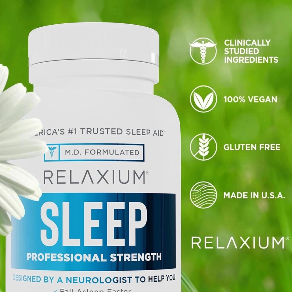 Relaxium Sleep Natural Dietary Supplement for Better Sleep (120 ...
