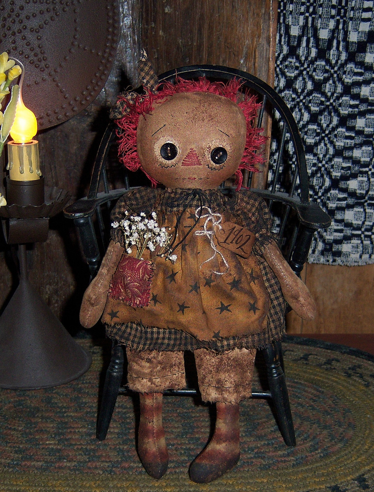 Primitive Patti's Ratties Vtg Style Raggedy Ann Grungy Doll Paper ...