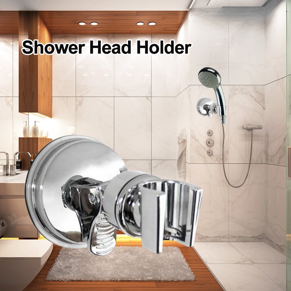 ABS Adjustable Bracket Suction Shower Head Handset Holder Bathroom Wall ...