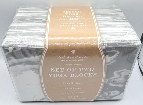 Oak & Reed. SET OF TWO (2) YOGA BLOCKS. NEW FACTORY SEALED! Each One 9 ...
