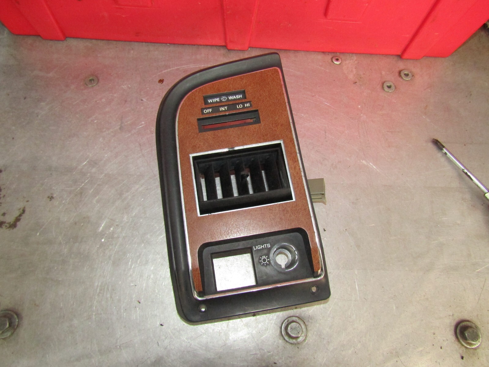 1975-1991 Ford E150 E250 E350 OEM headlight & wiper switch bezel trim ...