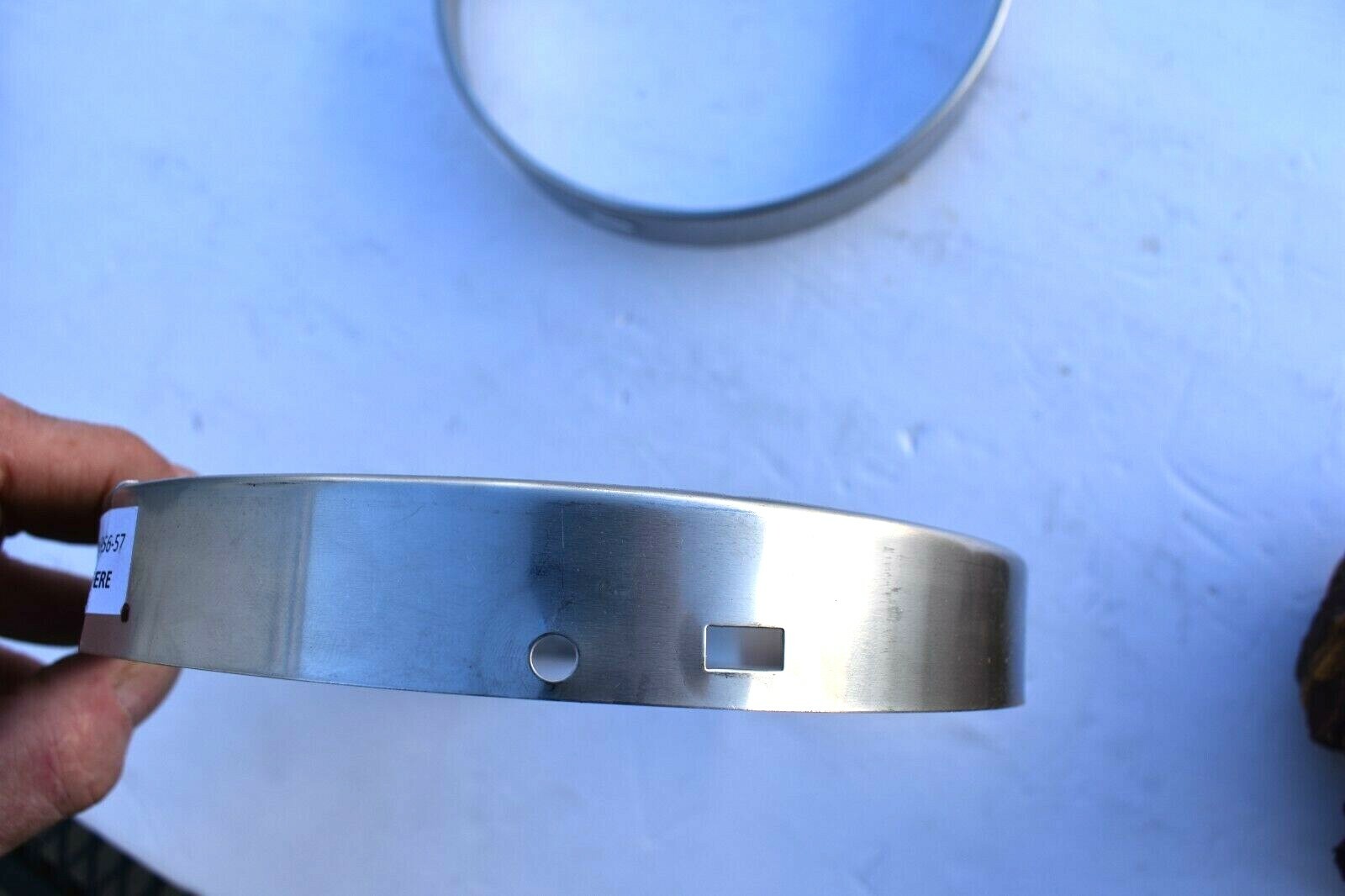 56 57 1956-1957 Chevy Passenger Car Pair Stainless Headlight 2 ...