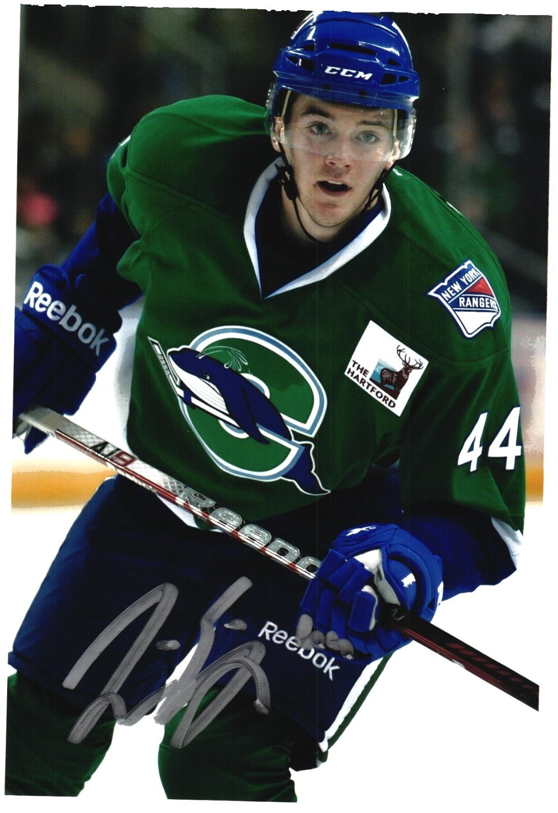 Tim Erixon Autographed 4x6 Color Photo Connecticut Whale #44 | eBay