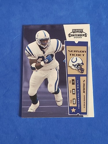 2000 Edgerrin James Playoff Contenders Indianapolis Colts #40 | eBay