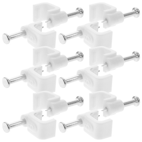500 Pcs Wire Clamping Buckle Cord Tacks Cable Staple Hanger Wall Clips ...