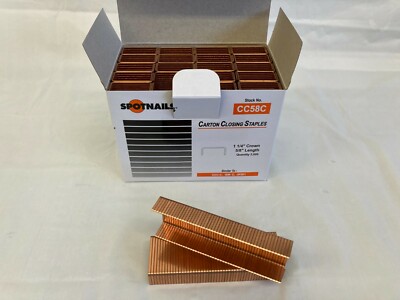 C58 Carton Closing Staple 1-1/4" Crown x 5/8" Leg 2,000 2M ( 1 BOX ...