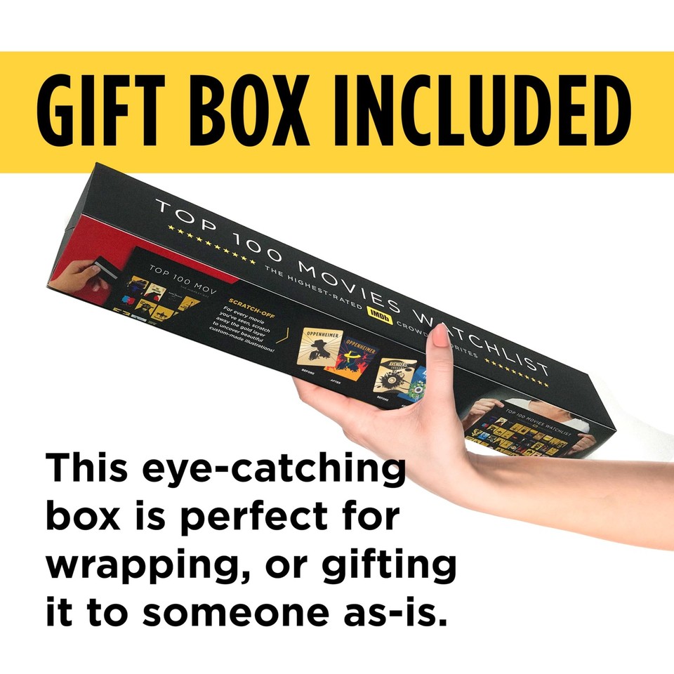 Official IMDb Top 100 Movies Scratch Off Poster | Premium Bucket List ...