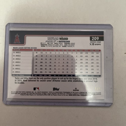 2025 Topps Taylor Ward Foilfractor 1/1 | eBay