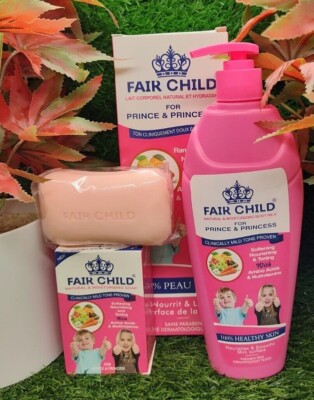 Fair Child Natural & Moisturizing Body Milk Lotion and Bar Soap 2Pcs ...